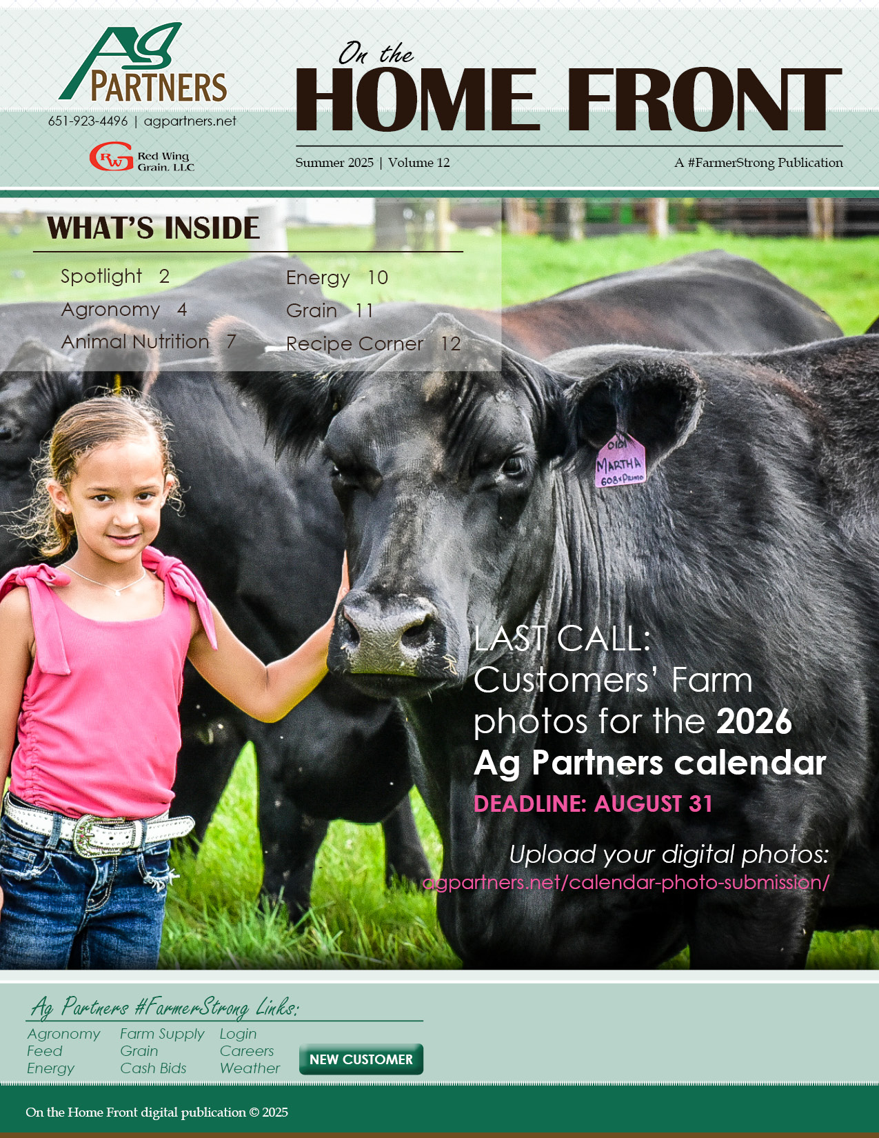 On the Home Front Vol. 12 Summer 2025 - Ag Partners
